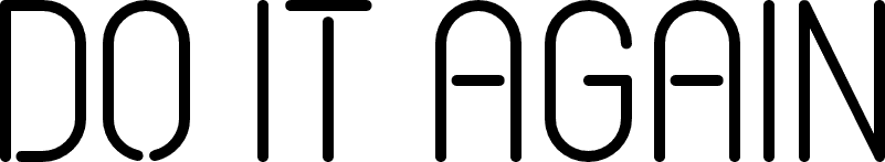 Do It Again font