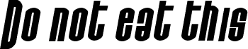 Do not eat this font | Fonts2u.com