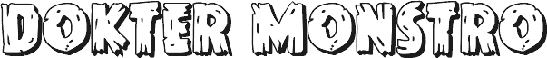 Dokter Monstro Rotated font | Fonts2u.com
