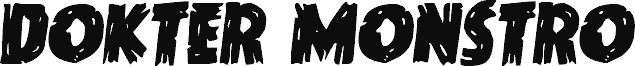 Dokter Monstro Rotated font | Fonts2u.com