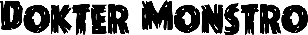 Dokter Monstro Staggered font | Fonts2u.com