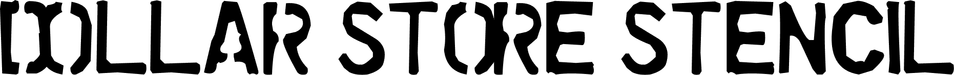 Dollar Store Stencil font | Fonts2u.com