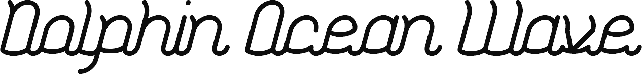 Dolphin Ocean Wave Bold font | Fonts2u.com