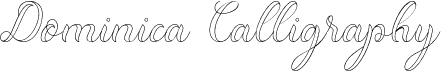Dominica Calligraphy font | Fonts2u.com