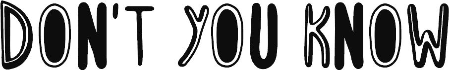 Don't You Know font | Fonts2u.com