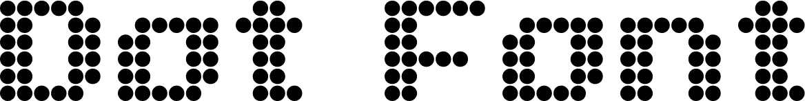 Dot Font Eng Font