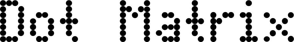 Dot Matrix Font