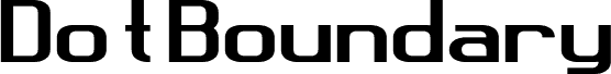 DotBoundary-Justified font | Fonts2u.com