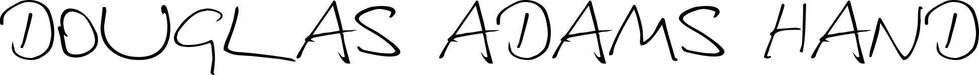 Douglas Adams Hand font | Fonts2u.com