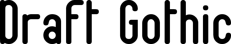 Draft Gothic Thin font