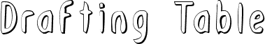 Drafting Table Expanded font