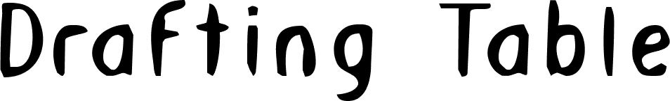 Drafting Table Expanded font