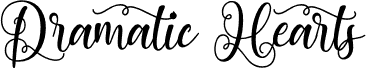 Dramatic Hearts Bold PERSONAL Bold font | Fonts2u.com