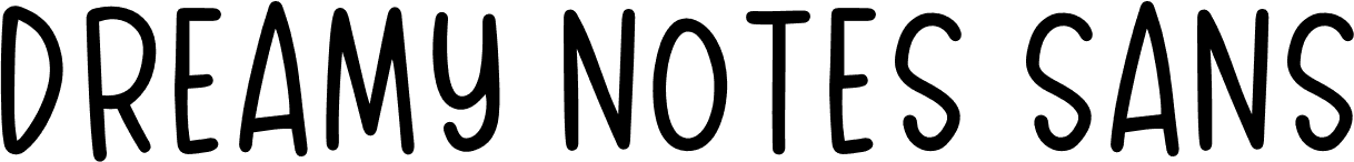 Dreamy Notes Sans font | Fonts2u.com