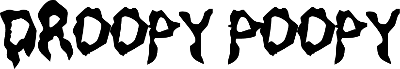 Droopy Poopy font | Fonts2u.com