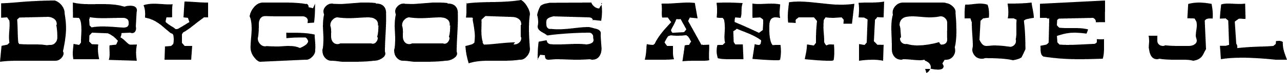 Dry Goods Antique JL font