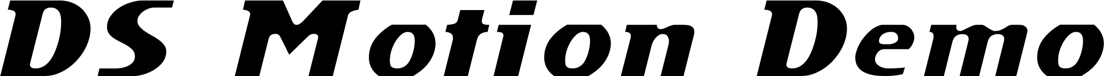 DS Motion Demo Italic font | Fonts2u.com