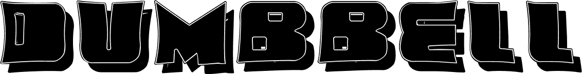 Dumbbell Filled Regular font | Fonts2u.com