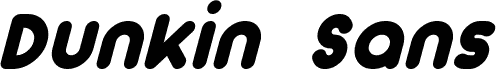 Dunkin Sans font