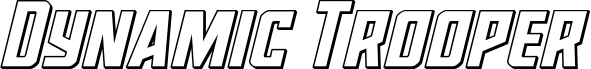 Dynamic Trooper Gradient font | Fonts2u.com