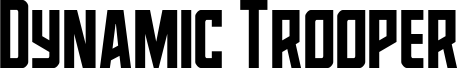 Dynamic Trooper font | Fonts2u.com
