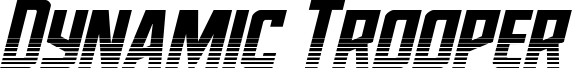 Dynamic Trooper GradiStraigh font | Fonts2u.com