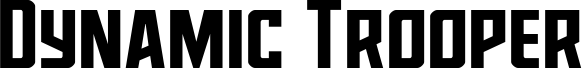 Dynamic Trooper Straight font | Fonts2u.com