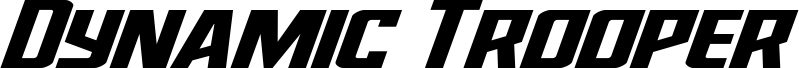 Dynamic Trooper GradiStraigh font | Fonts2u.com