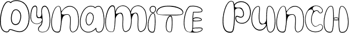 Dynamite Bold font