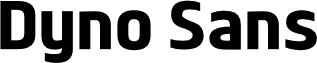 Dyno Sans Regular font
