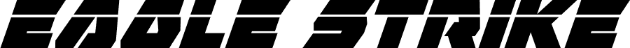 Eagle Strike Bold Outline Ital font
