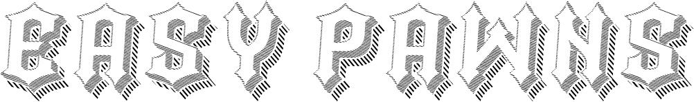 Easy Pawns Hollow Regular font | Fonts2u.com