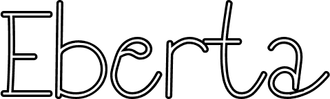 Eberta Light Demo Outline font | Fonts2u.com