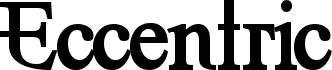 Eccentric Regular font | Fonts2u.com