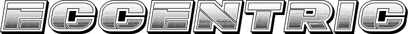 Eccentric Italic font