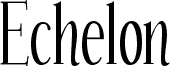 Echelon-Italic font