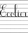 Ecolier_lignes font | Fonts2u.com