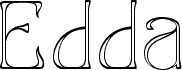 Edda Outline font | Fonts2u.com