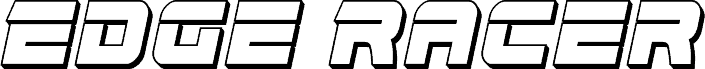 Edge Racer Gradient font