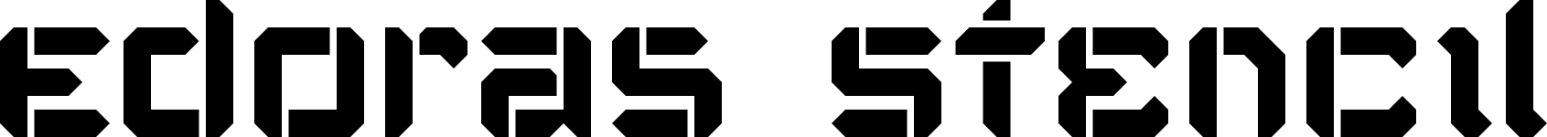 Edoras Stencil Regular font | Fonts2u.com