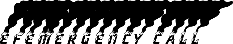 efEMERGENCY CALL 119 font | Fonts2u.com