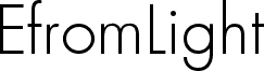 Efrom font