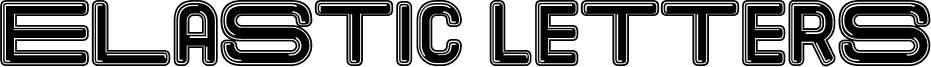 Elastic Letters Book Regular font