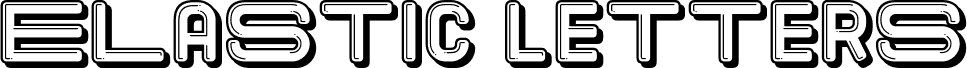 Elastic Letters Filled Regular font | Fonts2u.com