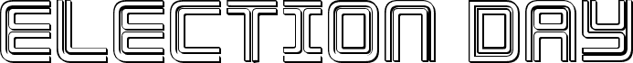 Election Day Expanded font
