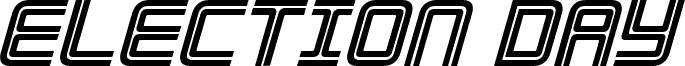 Election Day Bold font
