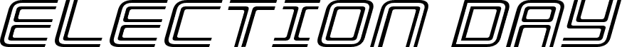 Election Day font | Fonts2u.com