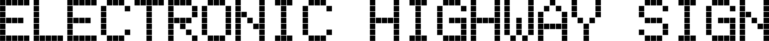 Electronic Highway Sign font | Fonts2u.com