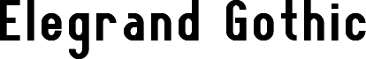 Elegrand Gothic Demo font | Fonts2u.com