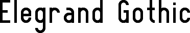 Elegrand Gothic Bold Demo font | Fonts2u.com